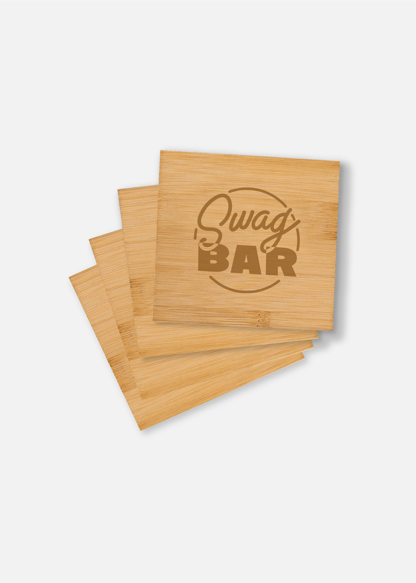 Bamboo Coaster Set (4 coasters) – Swag Bar